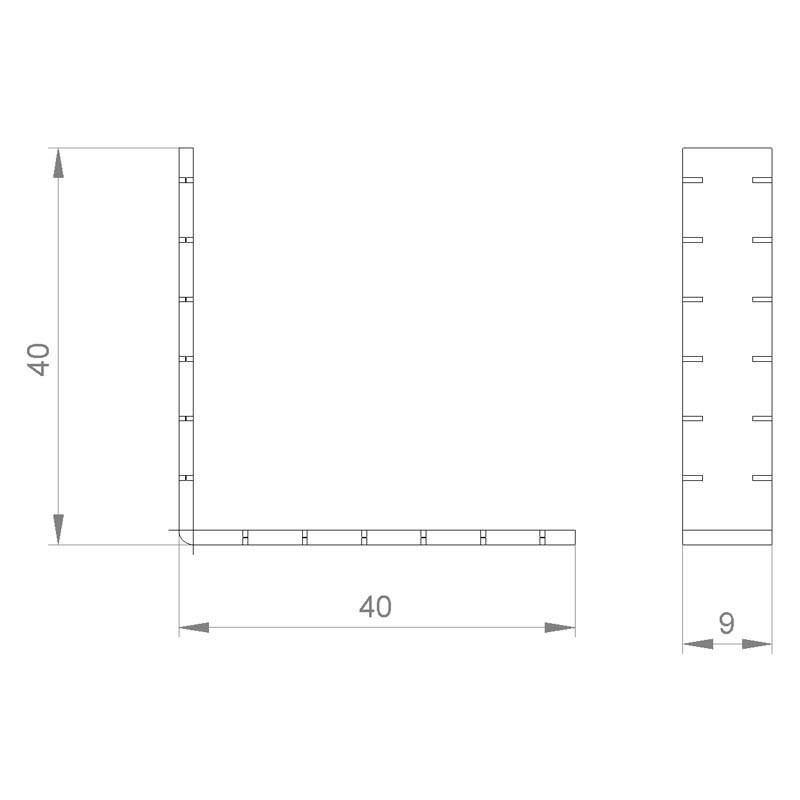 Aluminium frame connector XIII