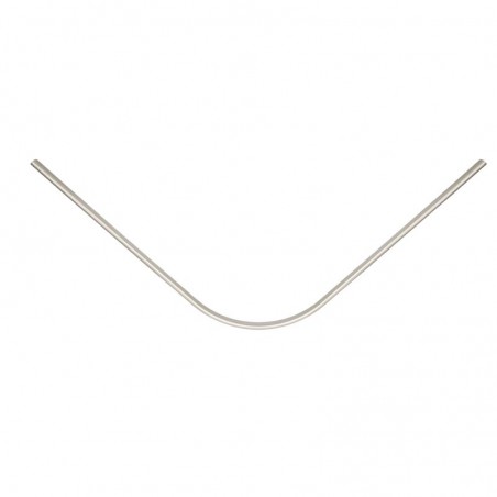 Bended corner wardrobe bar