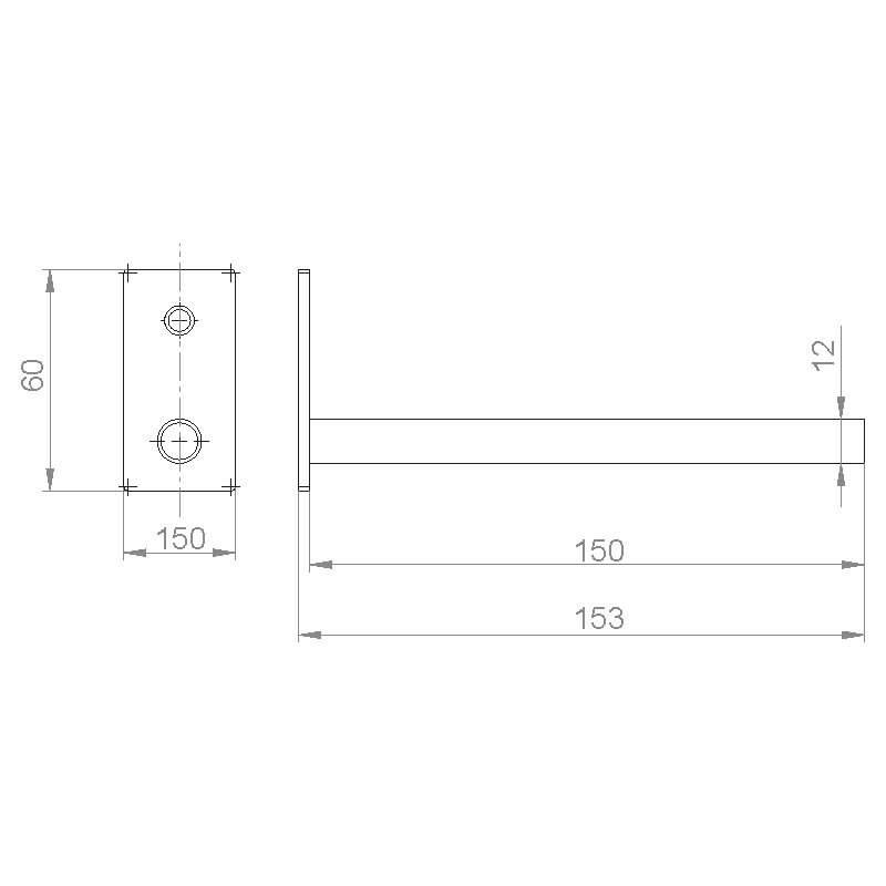 Shelf support L - 150